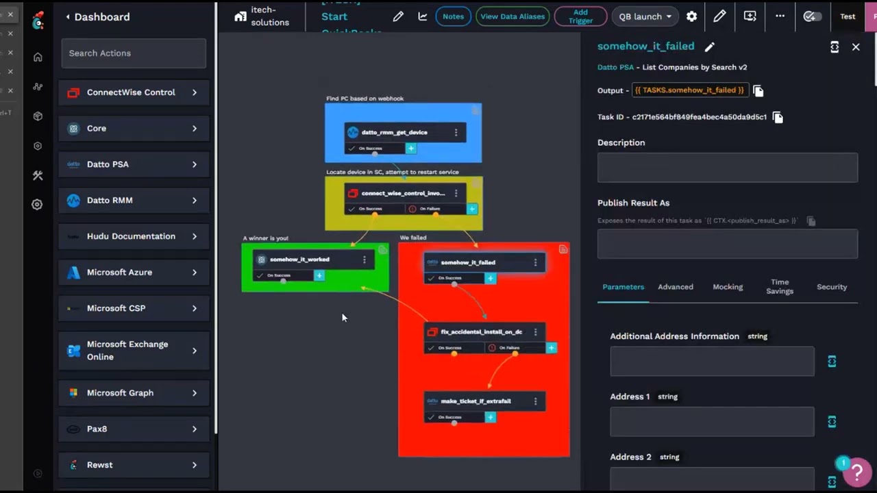 Detect and resolve Quickbooks outages with Rewst - Rewst