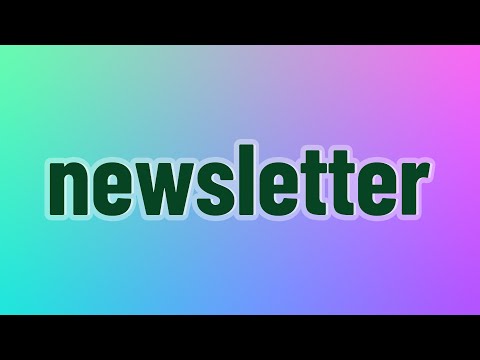 Newsletter - 40 English Vocabulary Flashcards