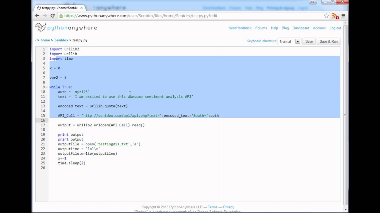 Python Anywhere with pythonanywhere - Simplified Python VPS hosting