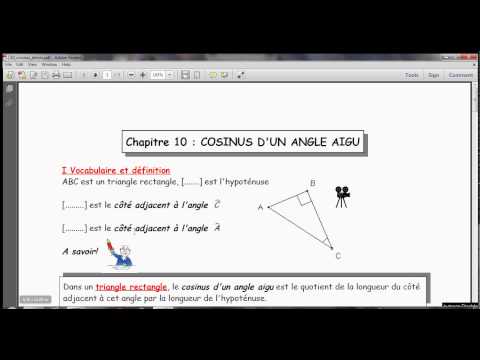 cosinus définition