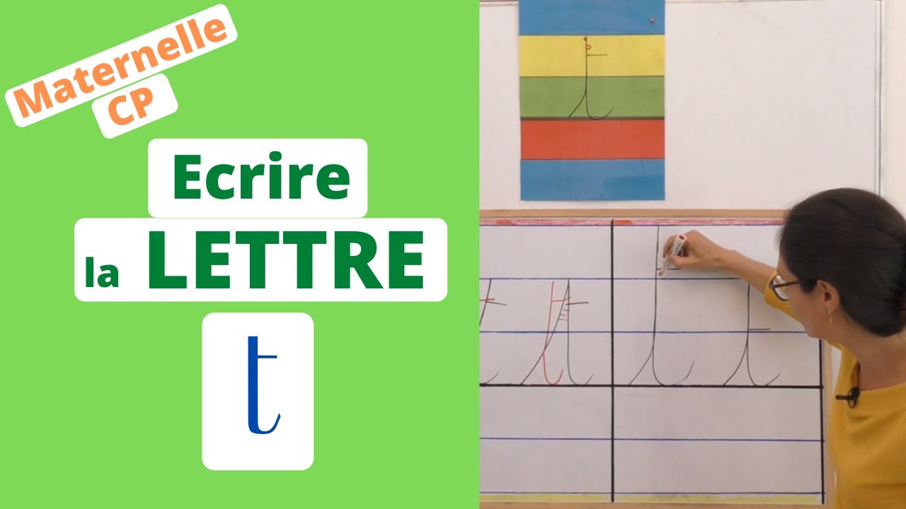 Comment écrire la lettre t ? Apprendre à écrire les lettres minuscules - Ecriture Maternelle et CP