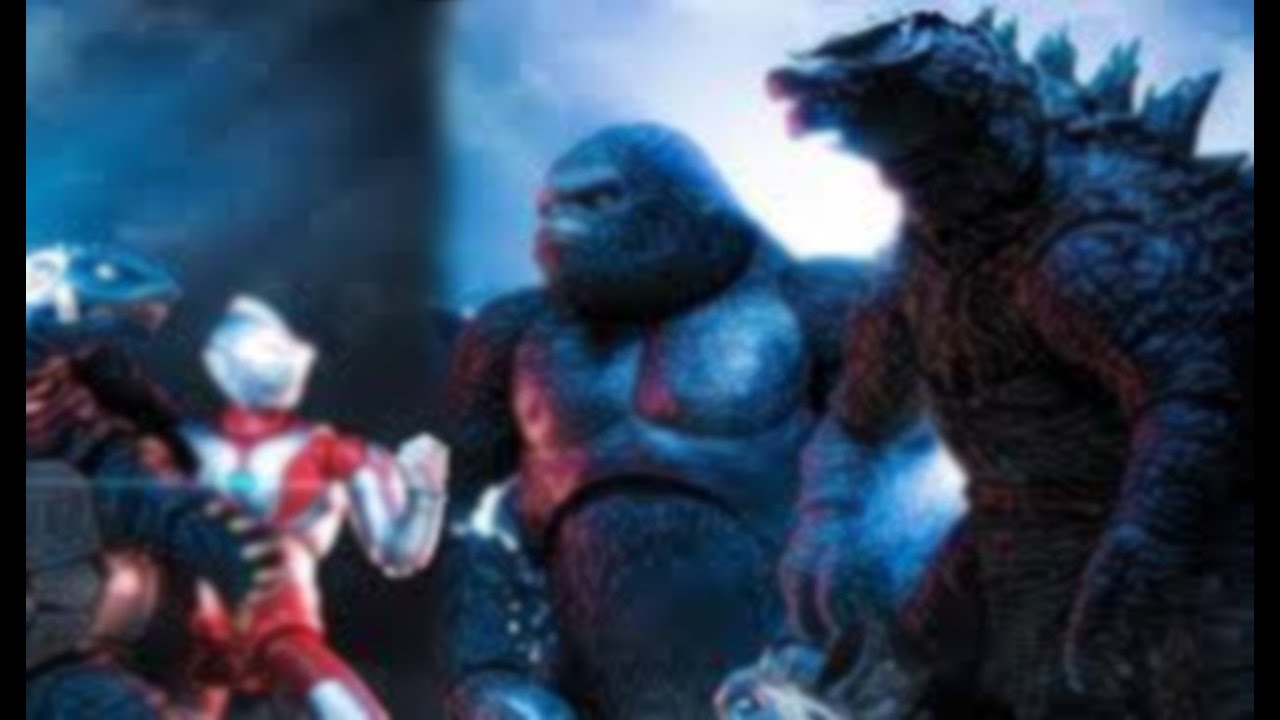 Old Godzilla & Kong vs Gamera and Ultraman video