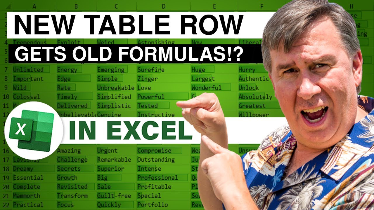 Excel Keeps Inserting Old Formula - How to Fix It! - Episode 2640 | MrExcel Message Board