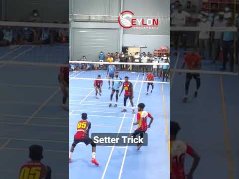 Volleyball ???? Setter Trick ???? 200 IQ ???? #volleyball #spike #ceylonvolleyball