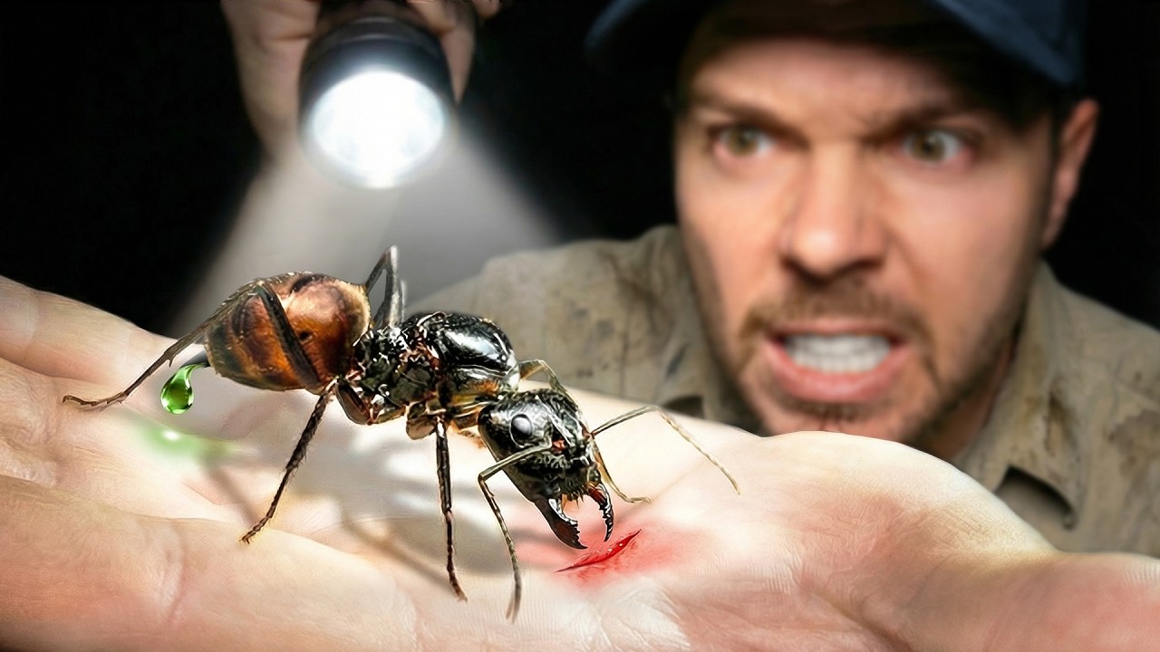 World's Biggest Ant Bite Test! (Acid Sting!)