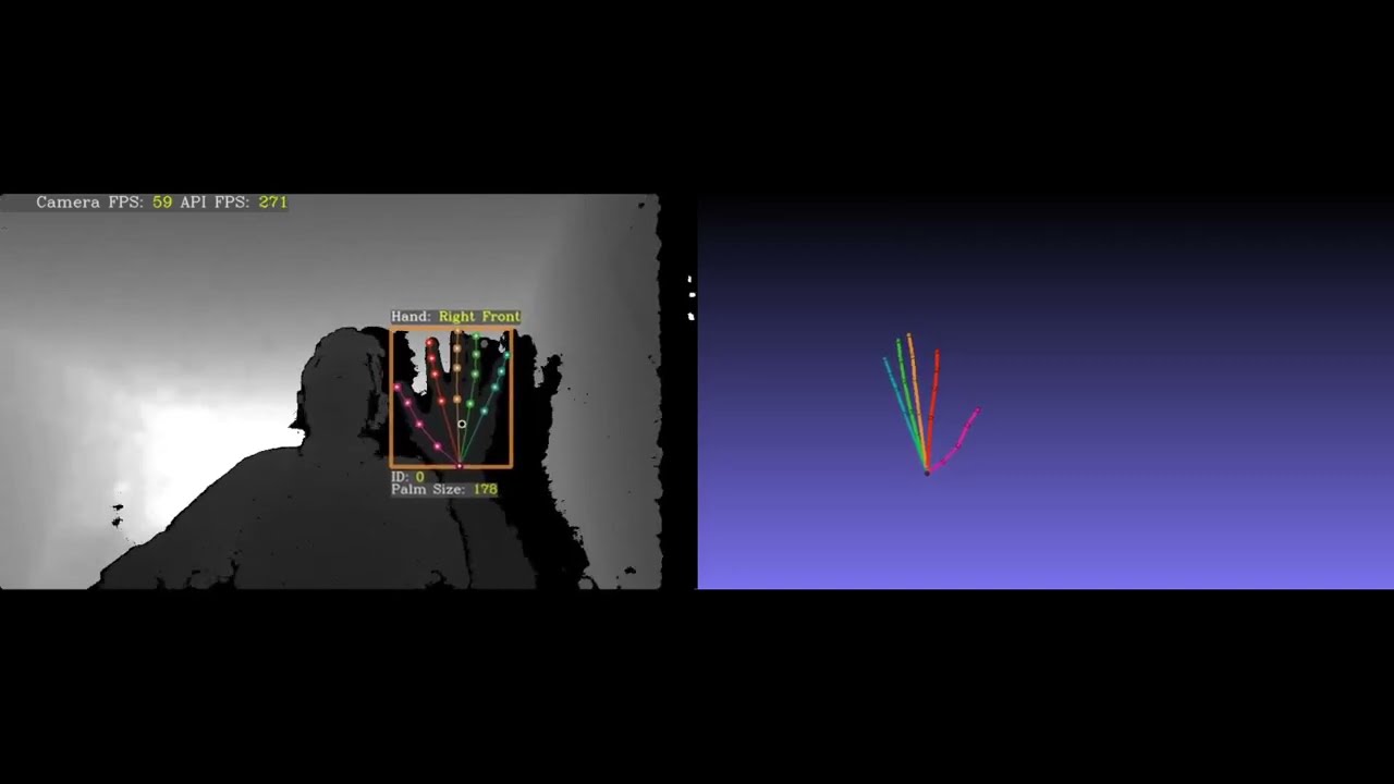 Continuous Gestures with High-Res Depth Camera