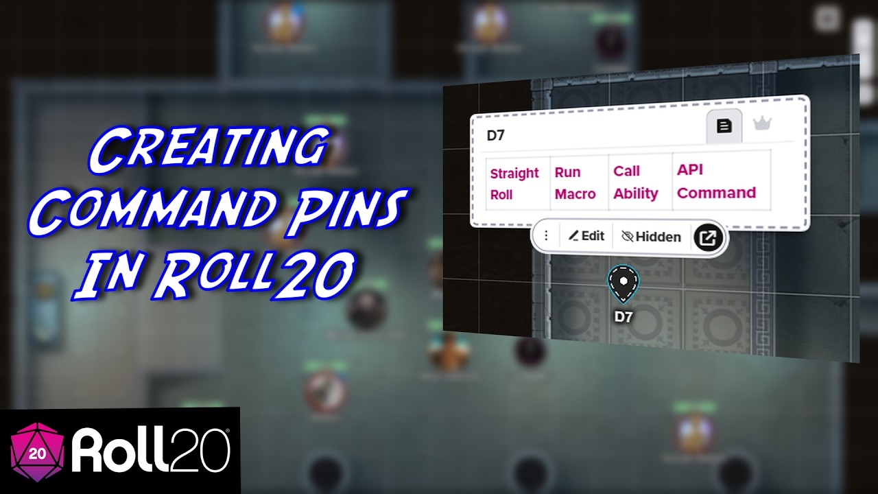 Creating Command Pins in Roll20
