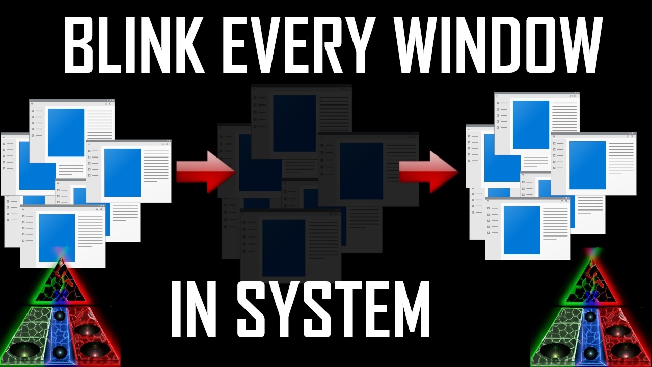 🖥️❌BLINK EVERY WINDOW IN SYSTEM ‼️(1 SEC) | FAKE VIRUS | PRANK APPS #4 #hacking #malware #prank #app