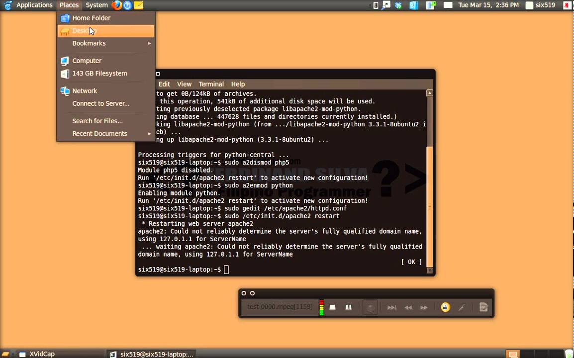 Apache and mod_python (Publisher Handler)