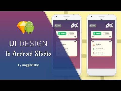 Rewards UI Design to Android XML Tutorial Video Lecture - How to Design UI in Android Studio