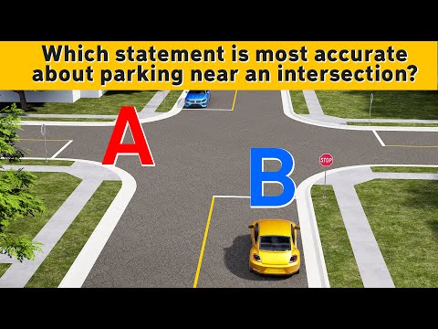 Trick Question: Parking near the intersection | Traffic rules in the USA