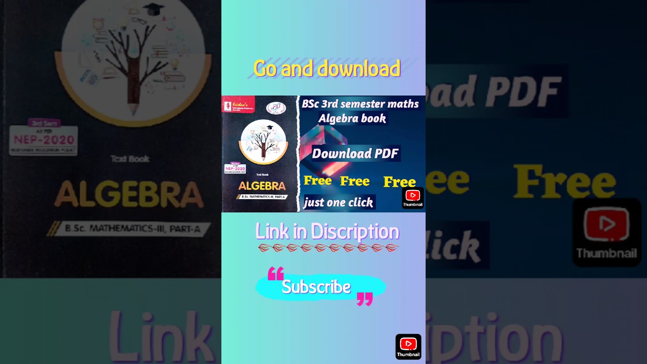 BSc 3rd semester maths algebra chapter -1📚 download pdf in Discription 📚📚#mgkvp #bsc #speedup