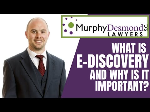 What is E-Discovery and Why is it Important? | Mark Maciolek - Murphy Desmond S. C. | 06-15-21