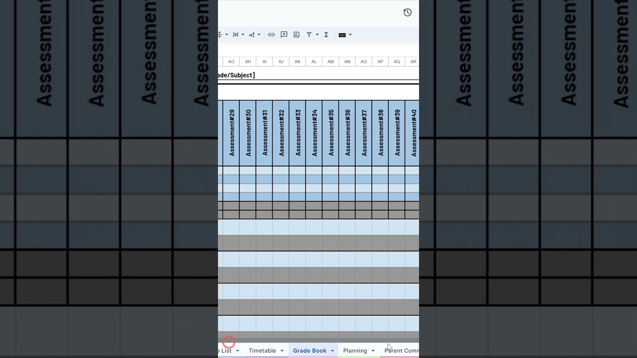 The Ultimate Editable Digital Teacher Planner #googlesheets #teachers #shorts