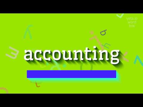 How to say "accounting"! (High Quality Voices)