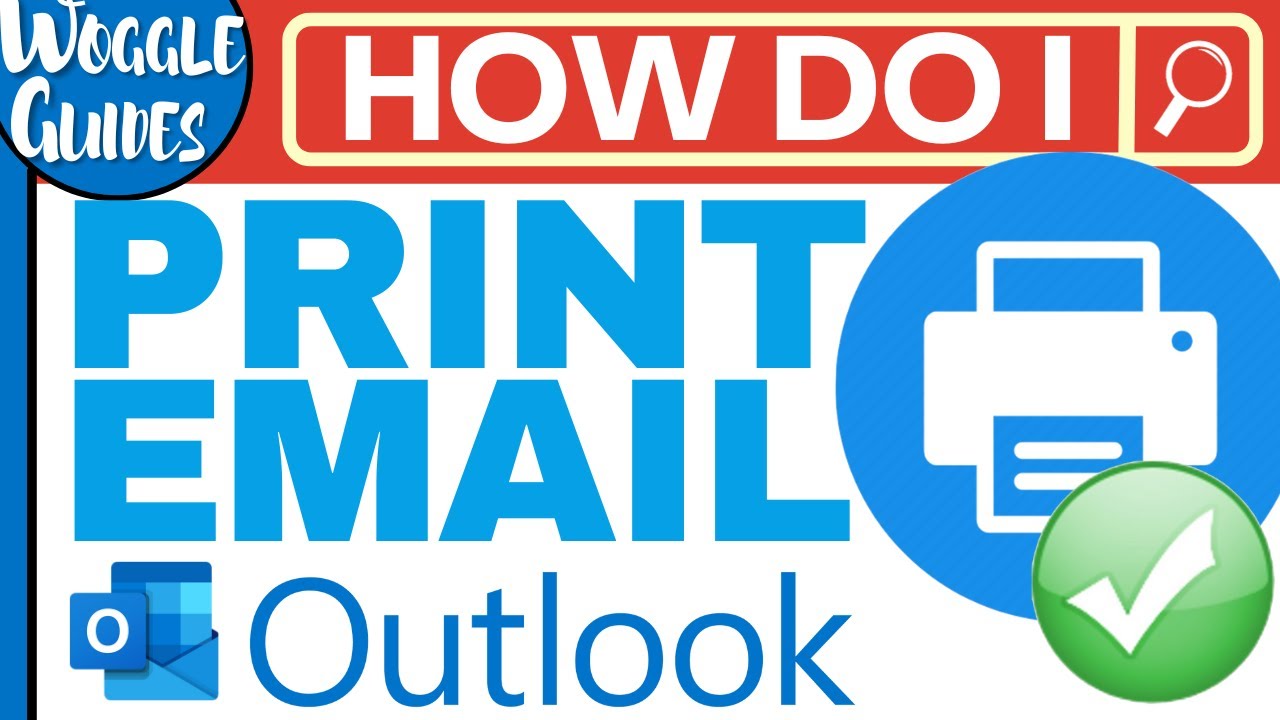 How to print email from Outlook