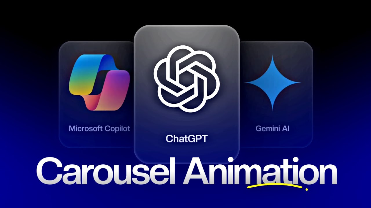 3D carousel animation using alight motion.