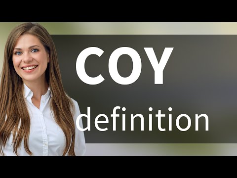 Coy | COY meaning