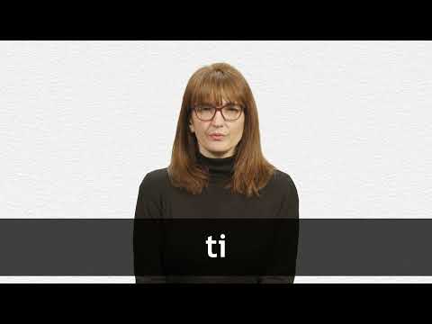 English Translation of “TI” | Collins Spanish-English Dictionary