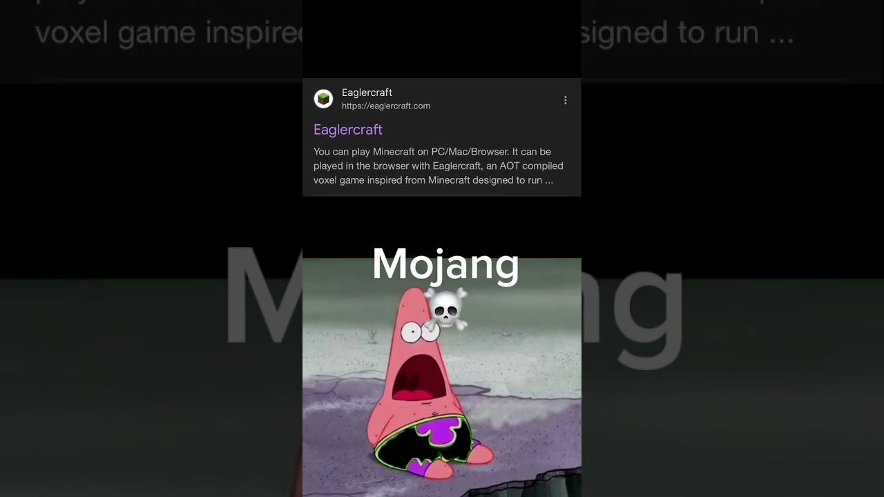 Eaglercraft and Mojang☠️ #minecraft #edit