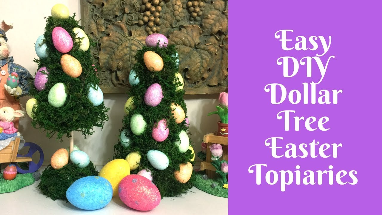 Dollar Tree Easter Crafts: Easter Topiary