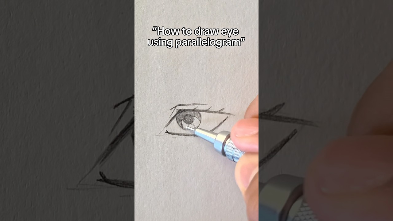 How to draw eye using parallelogram