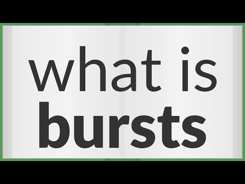 Bursts | meaning of Bursts