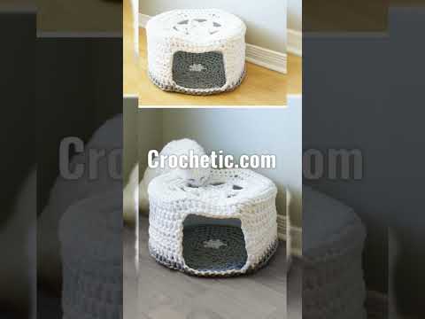 free crochet cat bed pattern