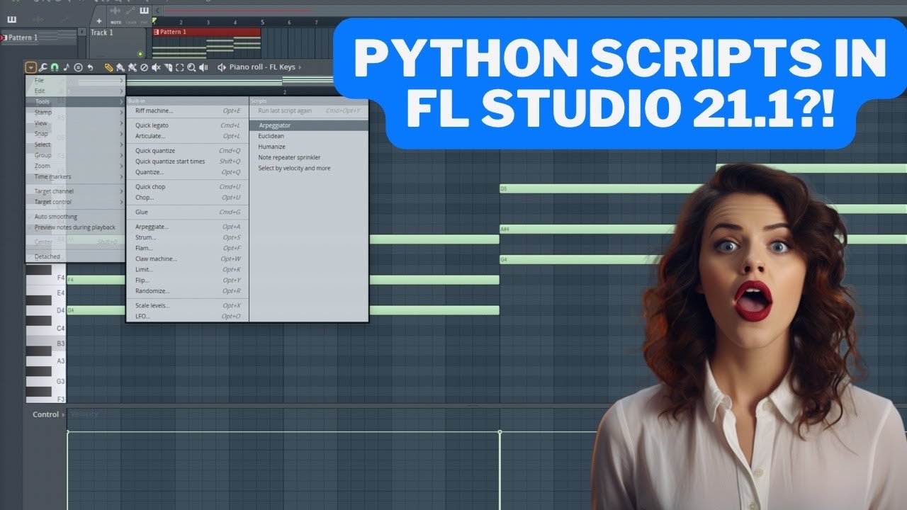 FL Studio 21 Update : How to use Python Scripts in the Piano Roll