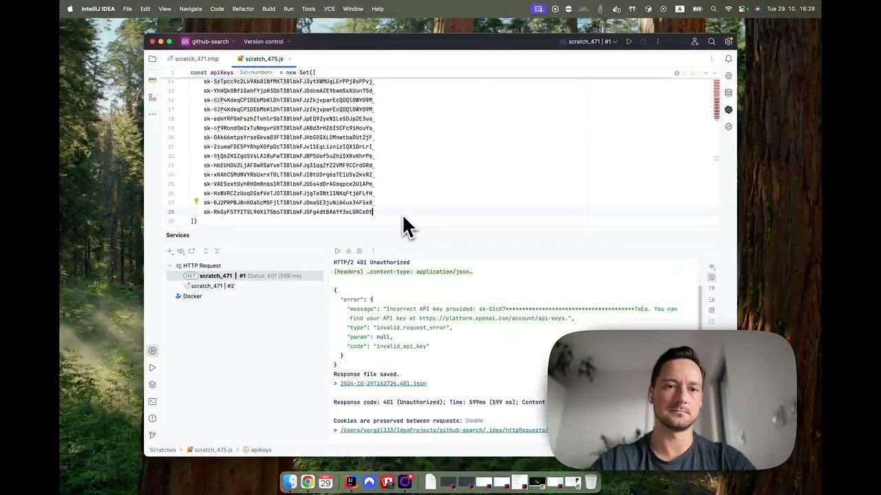 How to find valid Open AI API keys on Github