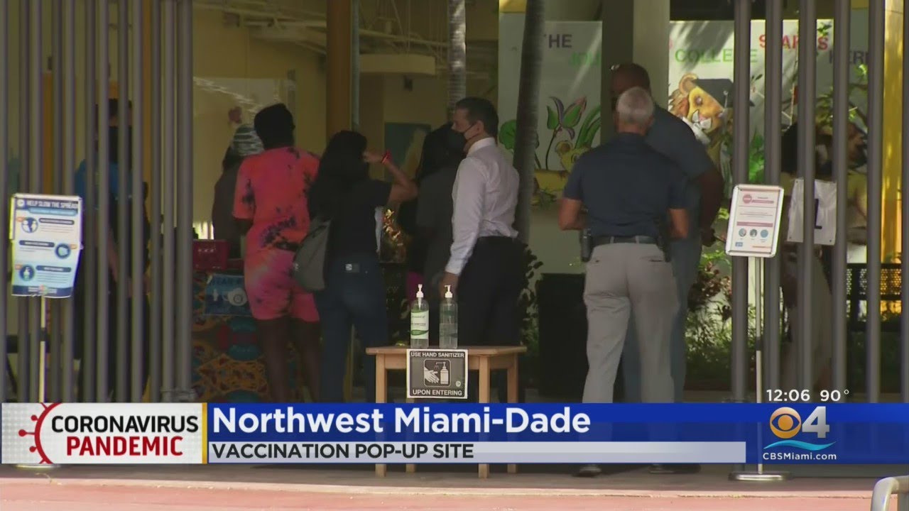 Vaccination Event Held At Lillie C. Evans Elementary In Miami