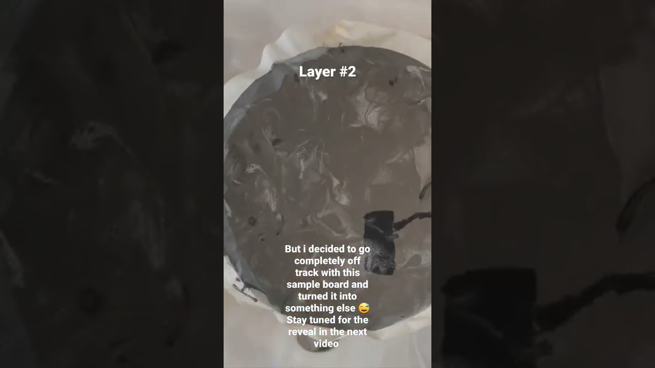 The sample board which isn't a sample board anymore #epoxy #epoxyresin #art #artist #mixedmedia