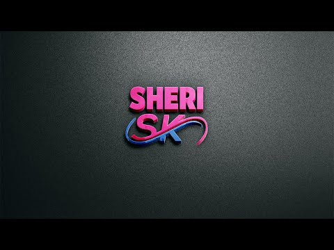 Glass 3D Logo Mockup on Black Wall PSD Download |Sheri Sk| |Photoshop Tutorial|