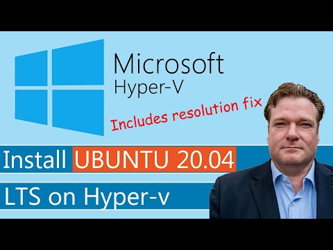 How to install UBUNTU 20.04 LTS on a Hyper-V server