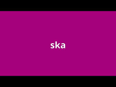 what is the meaning of ska