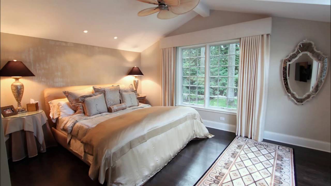 Unique White Bedroom With Wooden Flooring