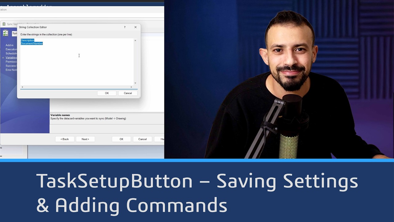 SOLIDWORKS PDM Task Add-in Development (C#) - TaskSetupButton – Saving Settings & Adding Commands