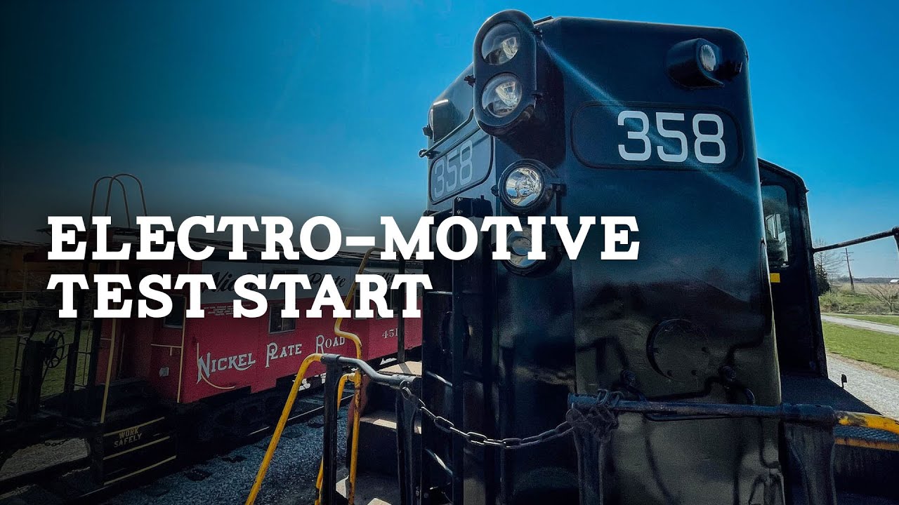 Electro-Motive SD9 Engine Test Start