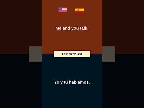 "Me" Learn easy Spanish for Beginners: A Simple english sentences to Get You Started #6