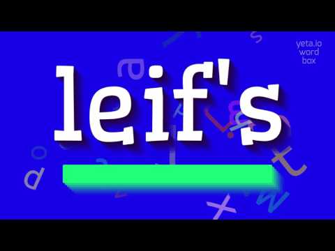 How to say "leif's"! (High Quality Voices)