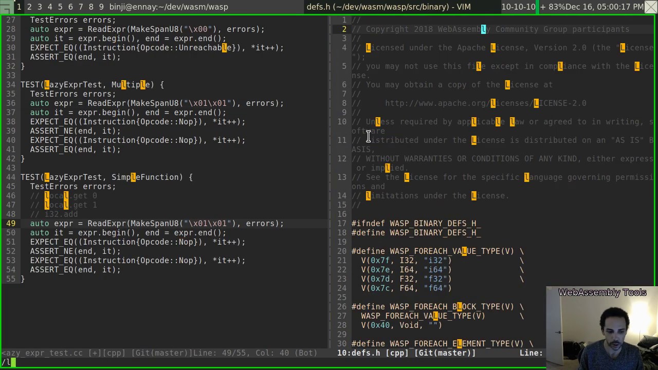 Working on WebAssembly Tools
