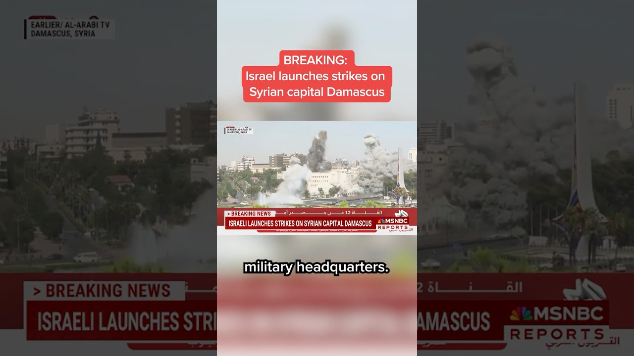 Israel launches strikes on Syrian capital Damascus