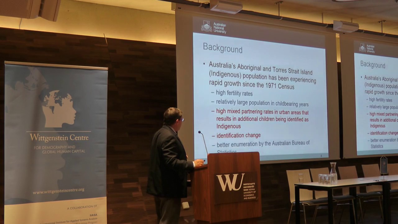 WIC2016: James Raymer - Multiregional projections of Australia’s indigenous population ..