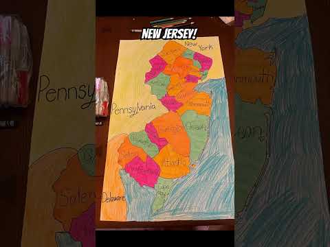 I made New Jersey! #fypγ· #geography #maps