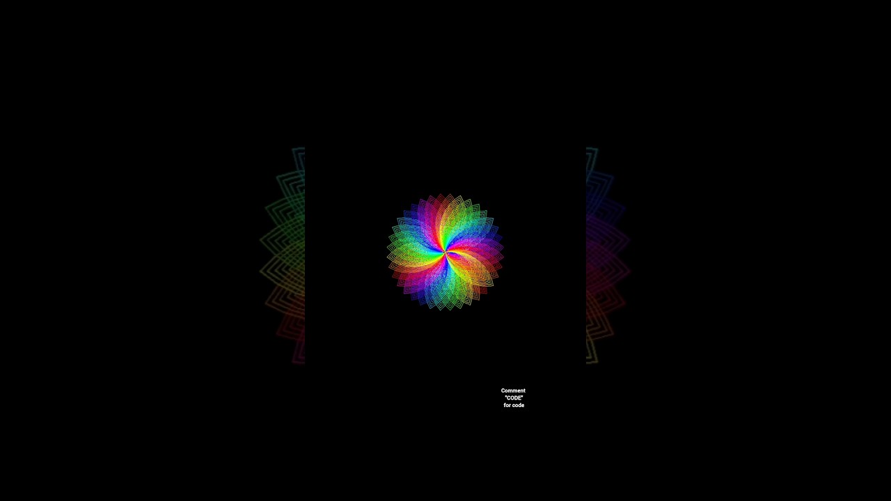 Python flower animation | python #python #coding