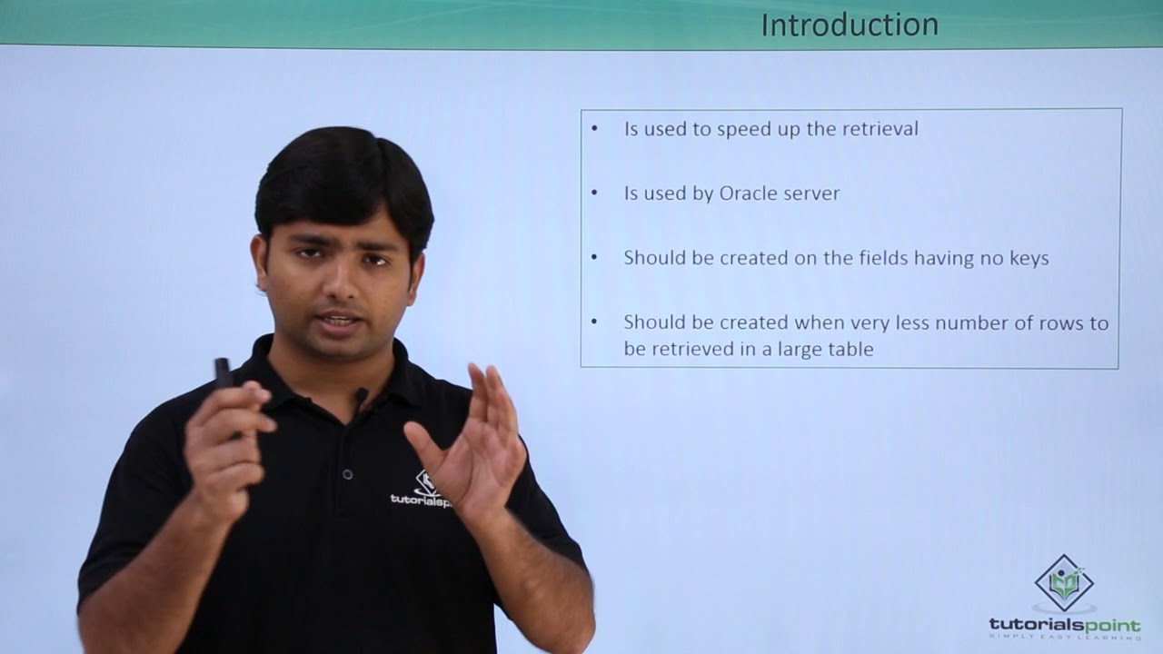 Oracle - SQL - Creating Index