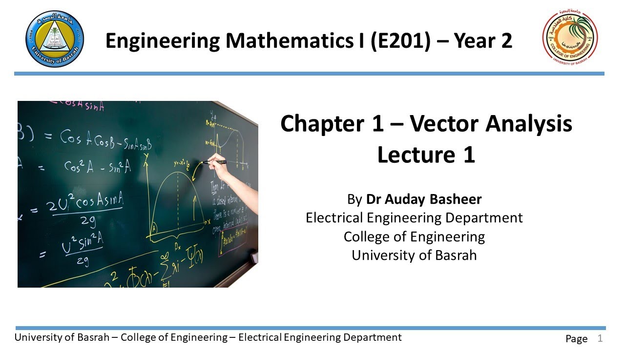 Chapter 1   Vector Analysis   Lecture 1