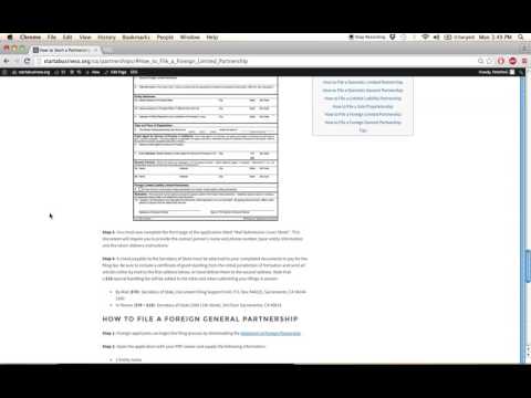 How to Start a Partnership (LP|GP|LLP|SP) in California | CA Secretary of State
