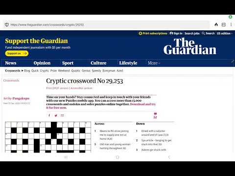 Guardian Cryptic Crossword (Thursday, 14 December 2023)