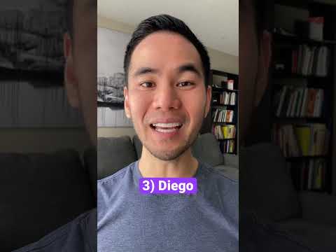 Brazilian Portuguese vs Spanish pronunciation of 7 names #learnportuguese #brazilianportuguese